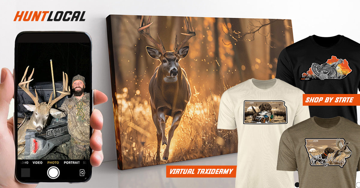 Custom Hunting Art & State Apparel by Hunt Local